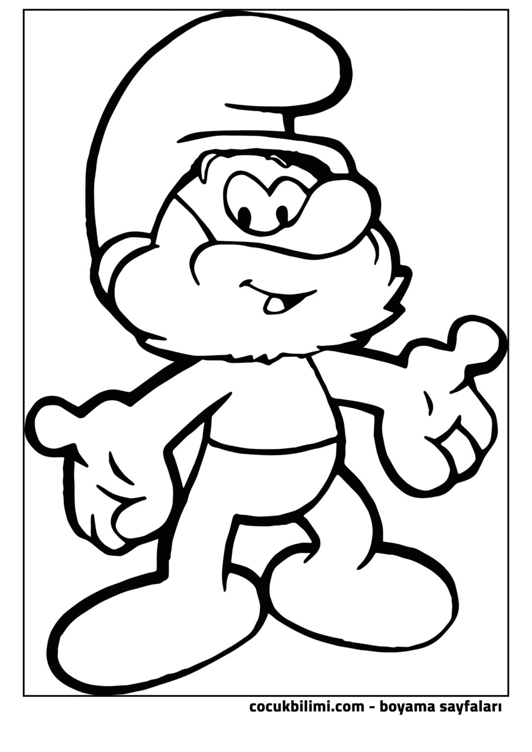 Şirinler Boyama Sayfaları - Çocuk Bilimi [İNDİR ve YAZDIR]