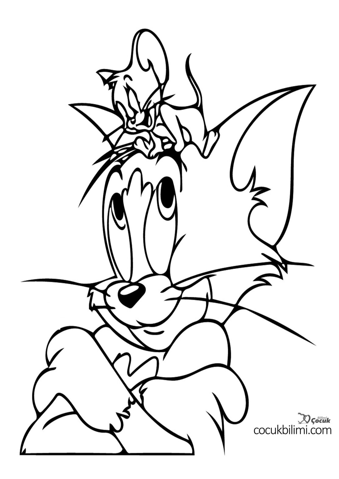 Tom ve Jerry Boyama Sayfaları - Çocuk Bilimi [İNDİR ve YAZDIR]