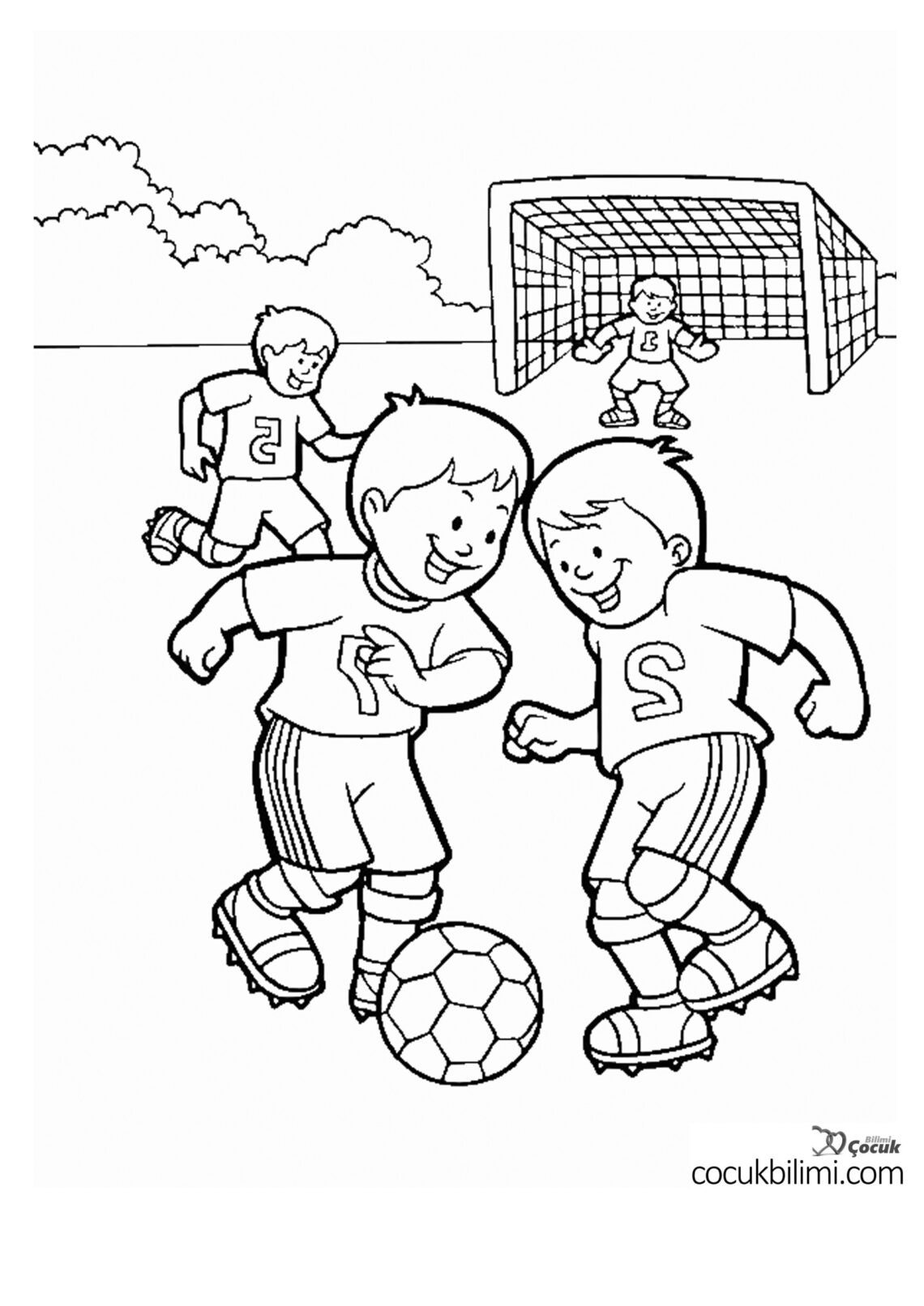 Futbol Boyama Sayfaları - Çocuk Bilimi [İNDİR ve YAZDIR]
