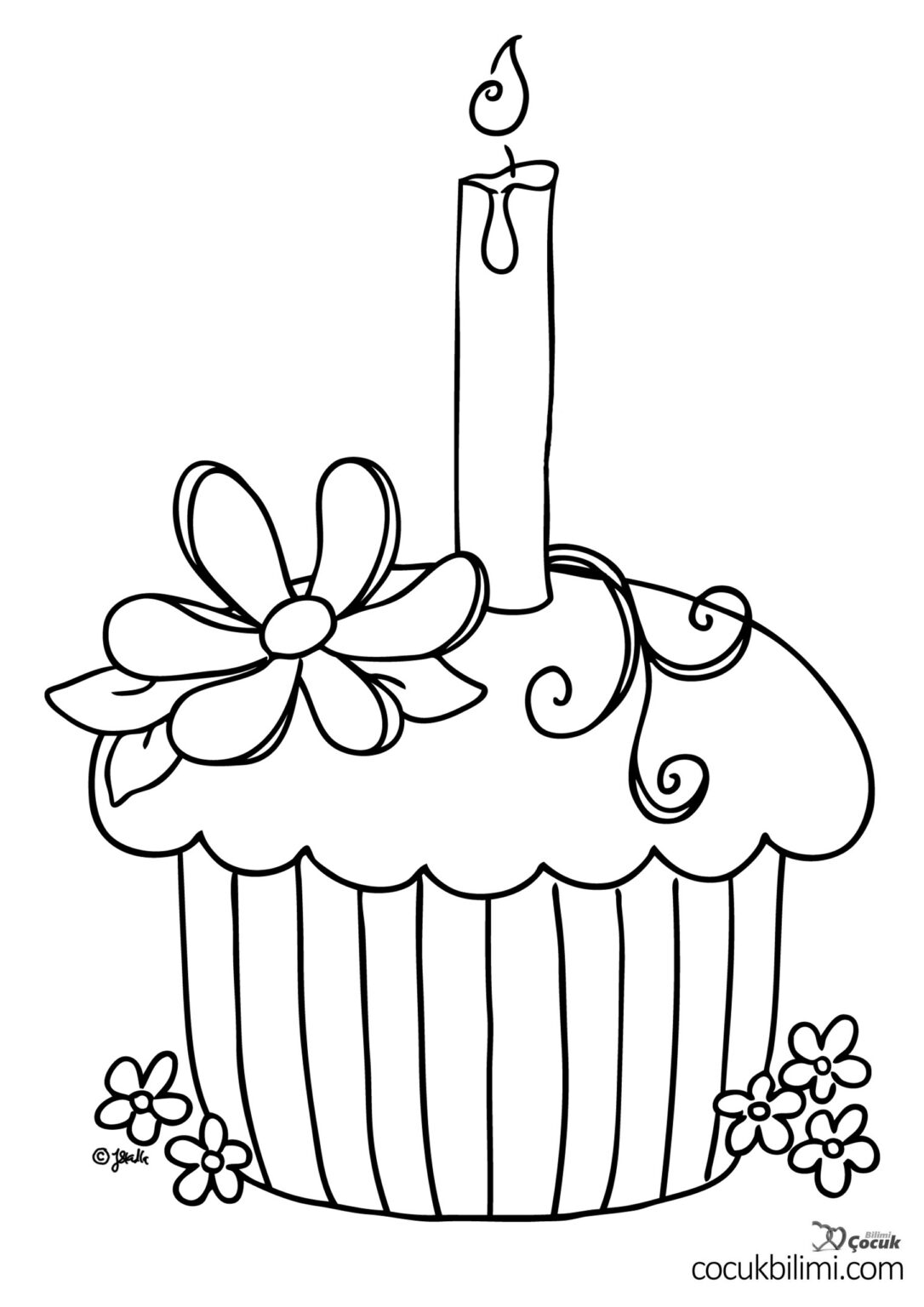 Pasta Boyama Sayfaları - Çocuk Bilimi [İNDİR ve YAZDIR]