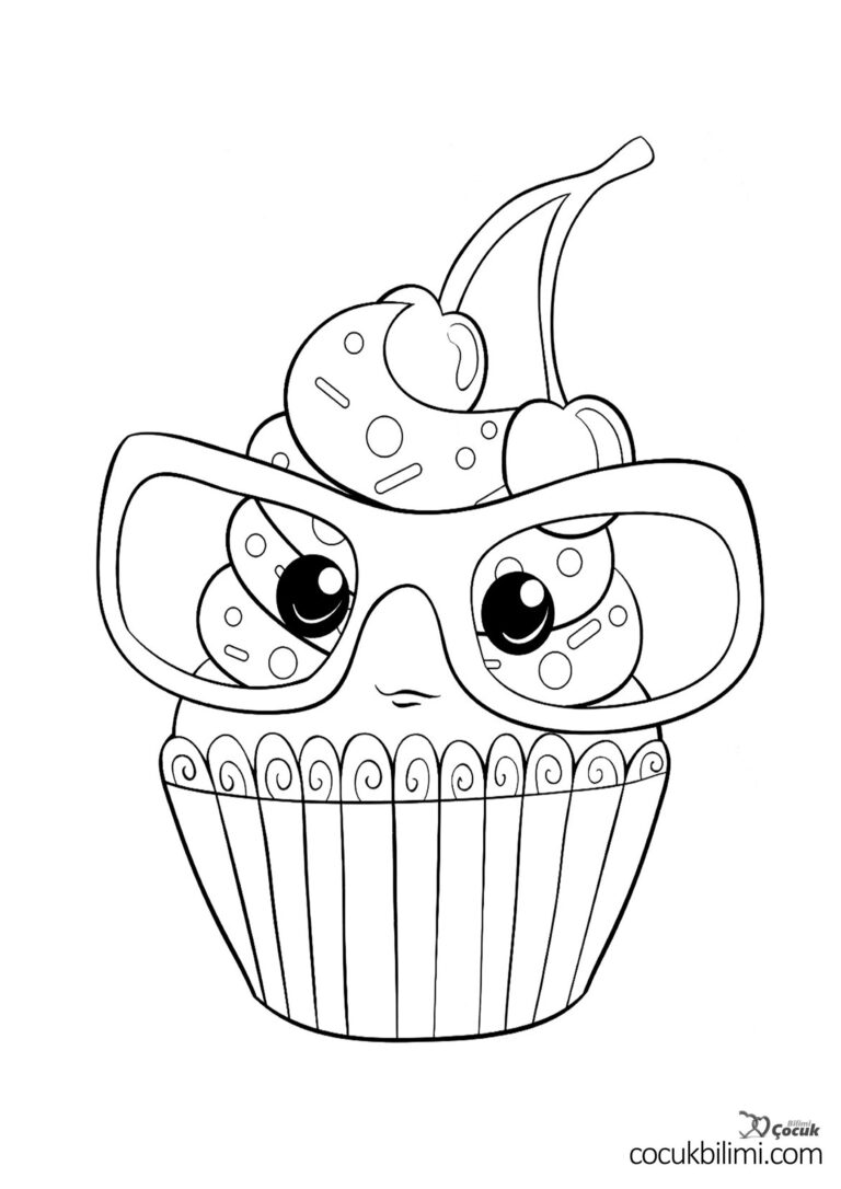 Pasta Boyama Sayfaları - Çocuk Bilimi [İNDİR ve YAZDIR]