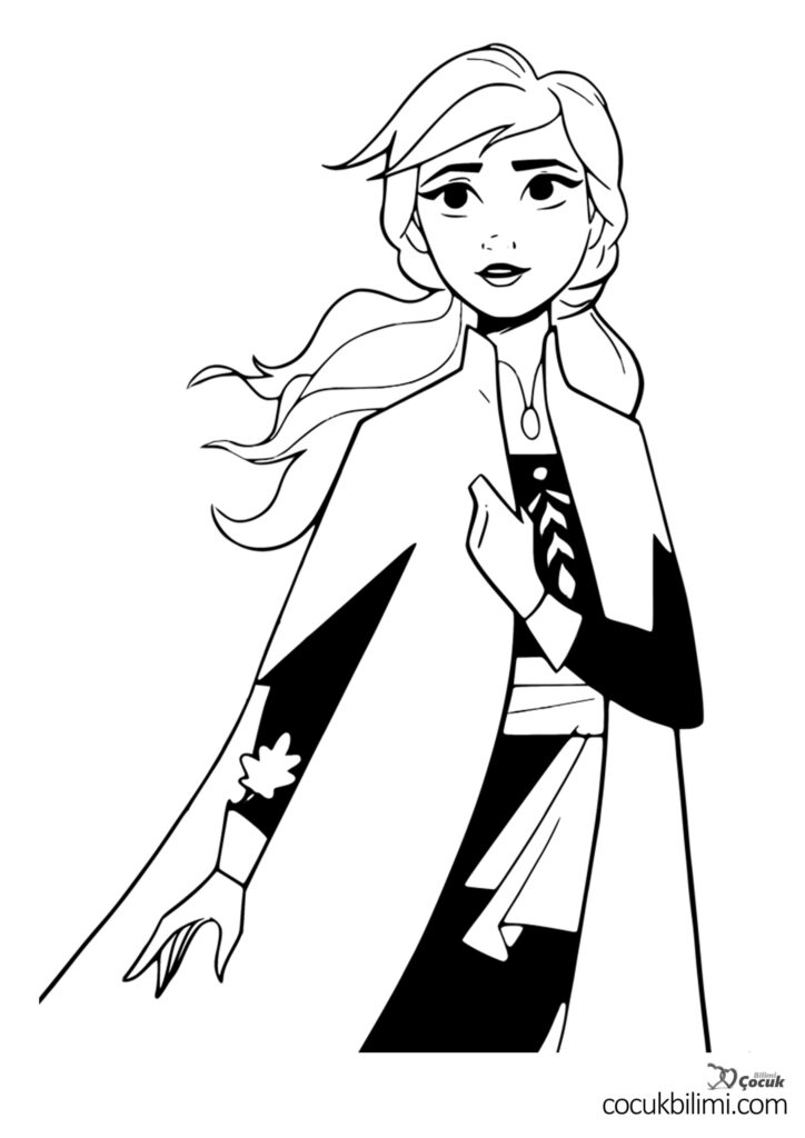 Elsa Boyama Sayfaları - Çocuk Bilimi [İNDİR ve YAZDIR]