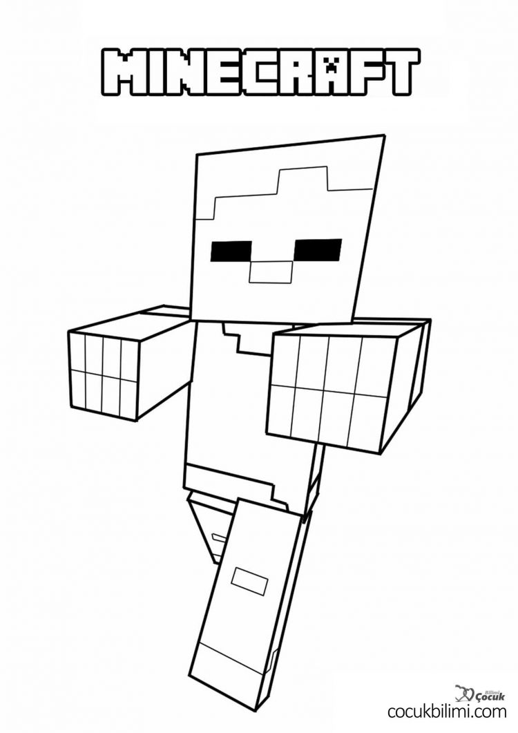 Minecraft Boyama Sayfaları - Çocuk Bilimi [İNDİR ve YAZDIR]