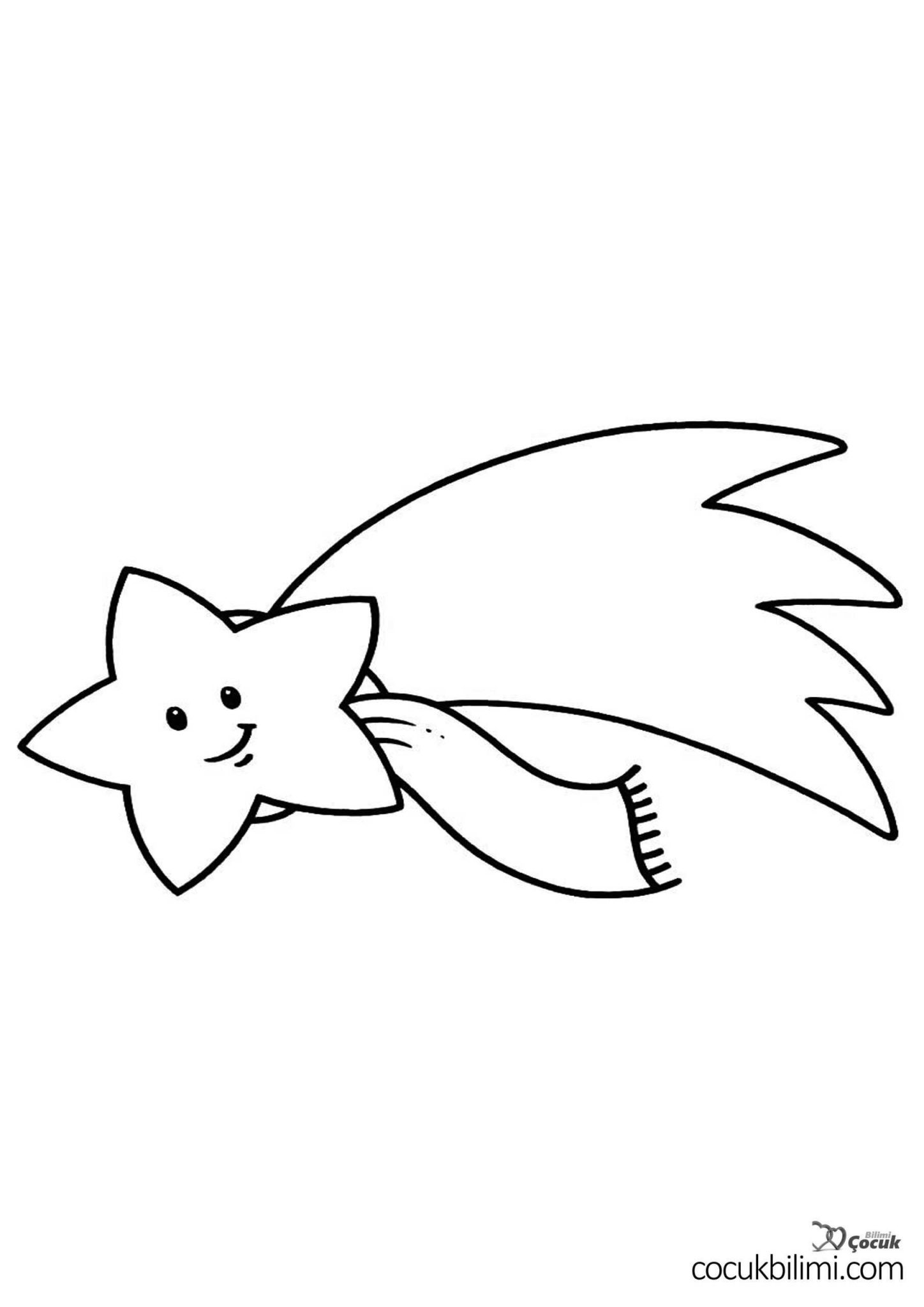 Yıldız Boyama Sayfaları - Çocuk Bilimi [İNDİR ve YAZDIR]